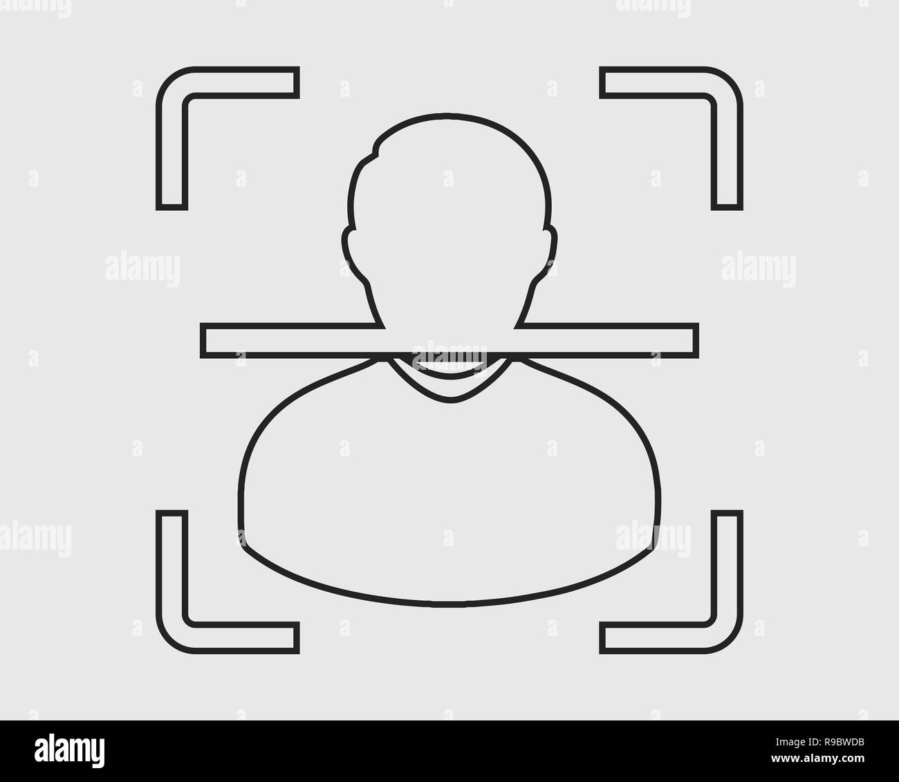 Bio authentication Stock Vector Images - Alamy