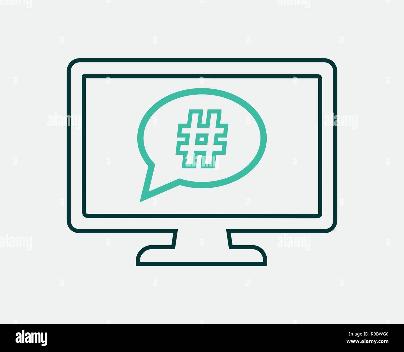 Hash tagging hi-res stock photography and images - Alamy