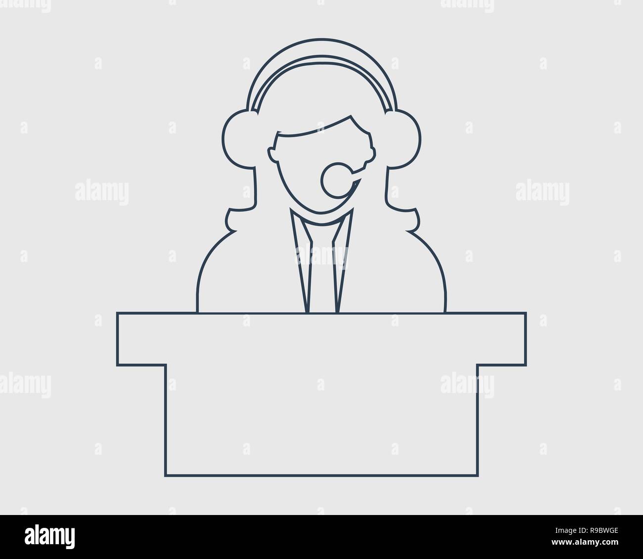 Salesperson customer Stock Vector Images - Alamy