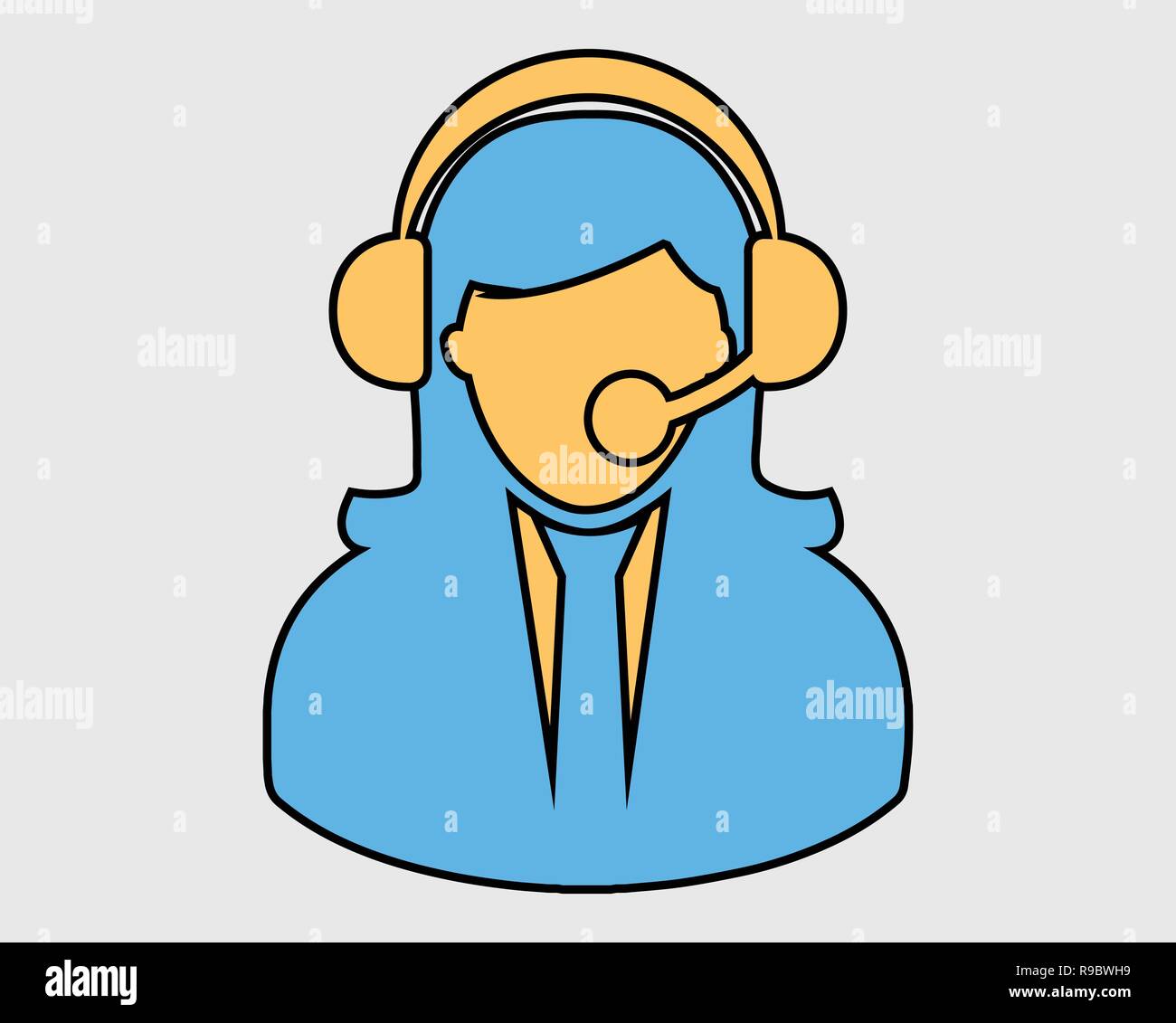 Assistant female customer in Stock Vector Images - Alamy