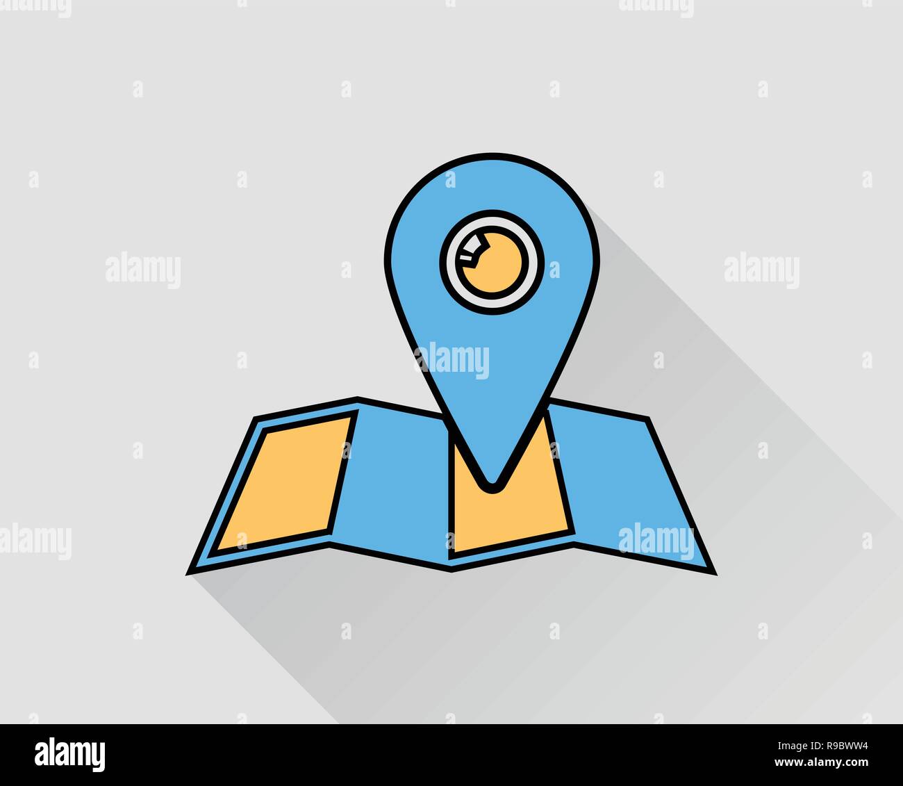 Colorful Location Icon Editable Vector Stock Vector Image & Art - Alamy