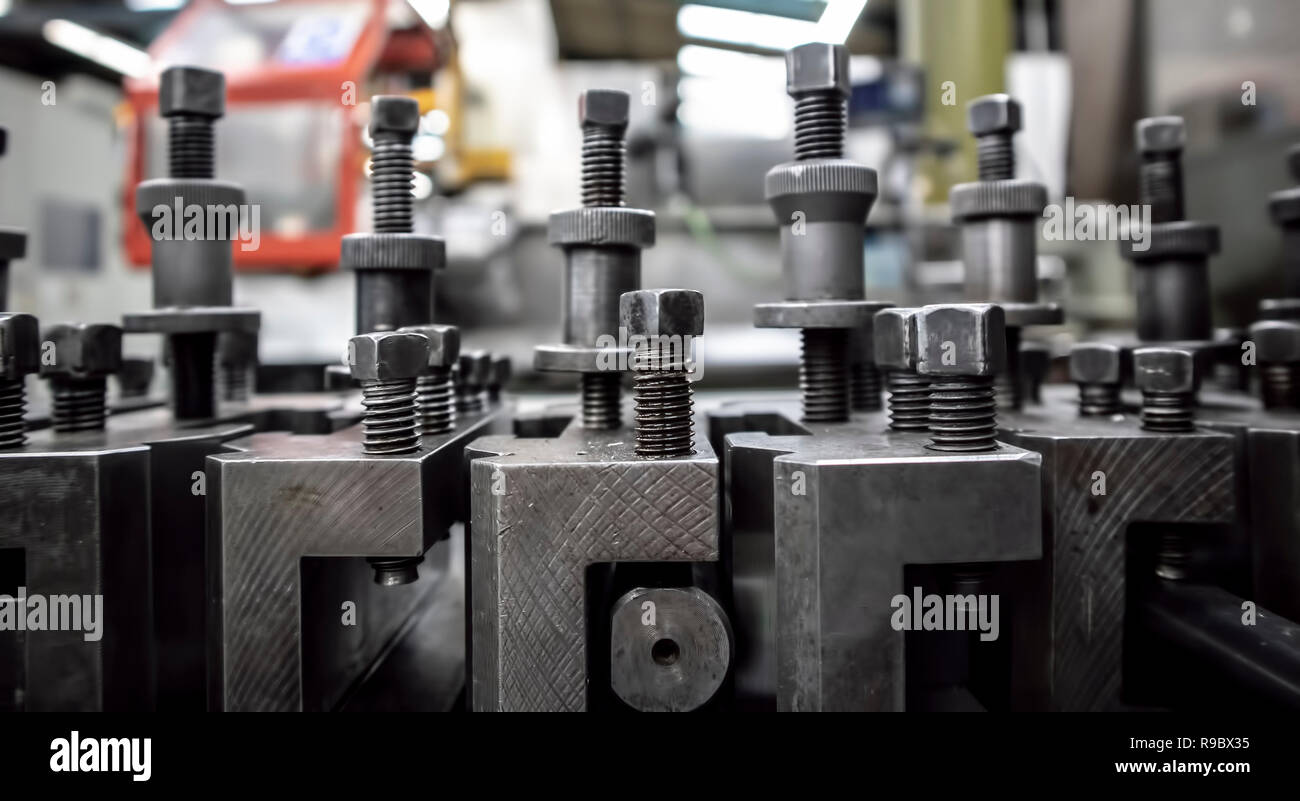 Engineering Jigs in a factory Stock Photo - Alamy