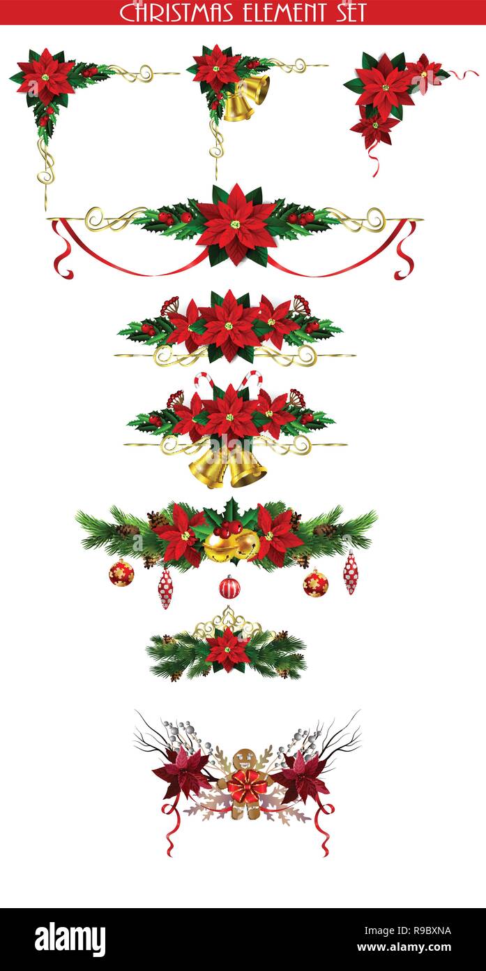 Christmas elements for your designs Stock Vector Image & Art - Alamy