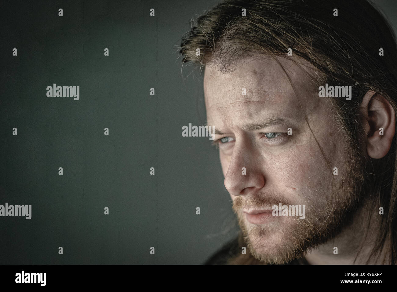 Male person face scar hi-res stock photography and images - Alamy