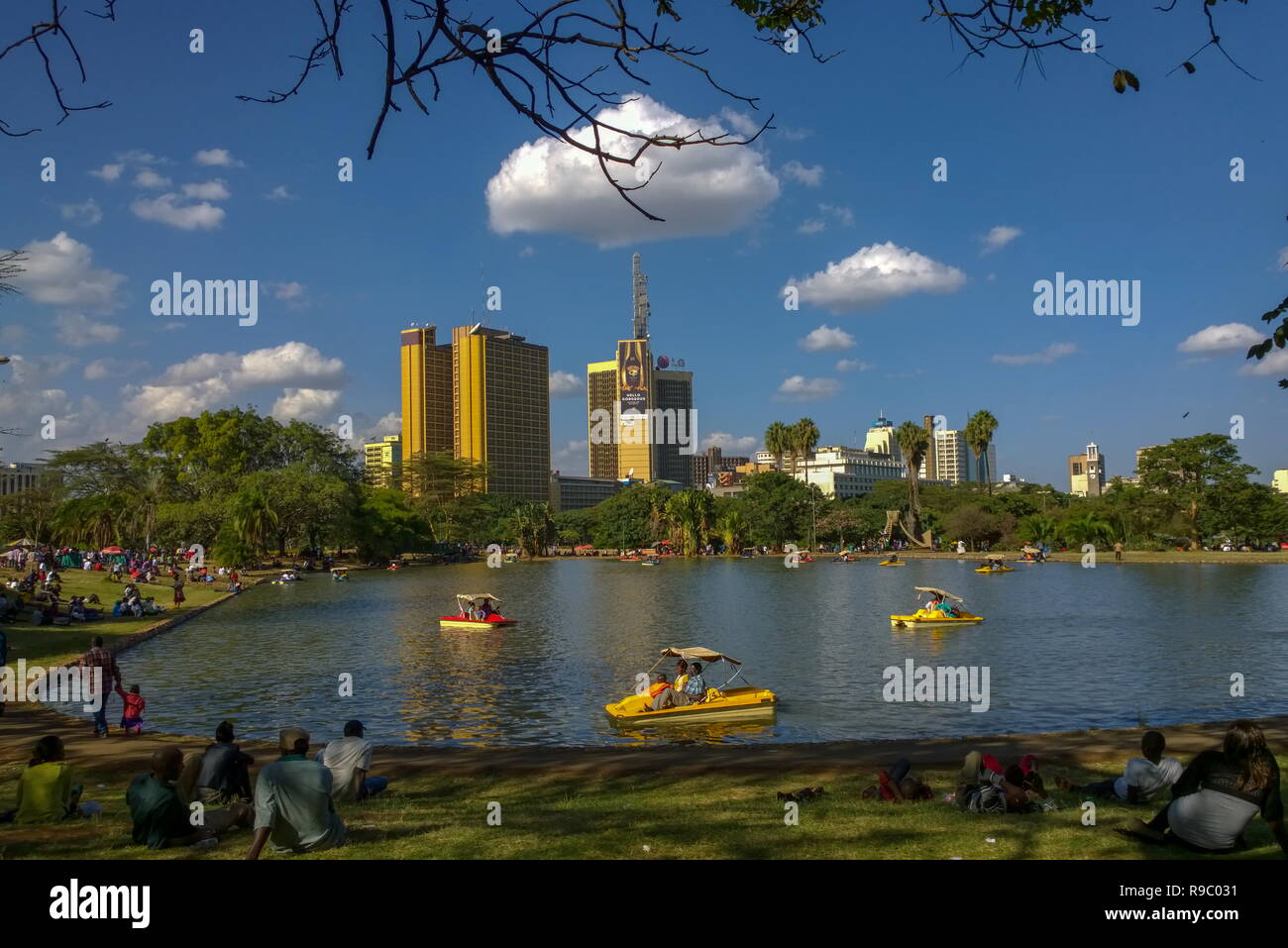 Nairobi City seen from Uhuru Park, Nairobi, Kenya Stock Photo - Alamy