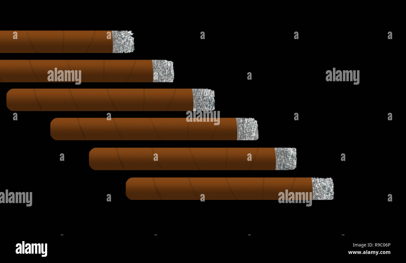 Second hand smoke is the topic of this illustration with smoke roiling ...