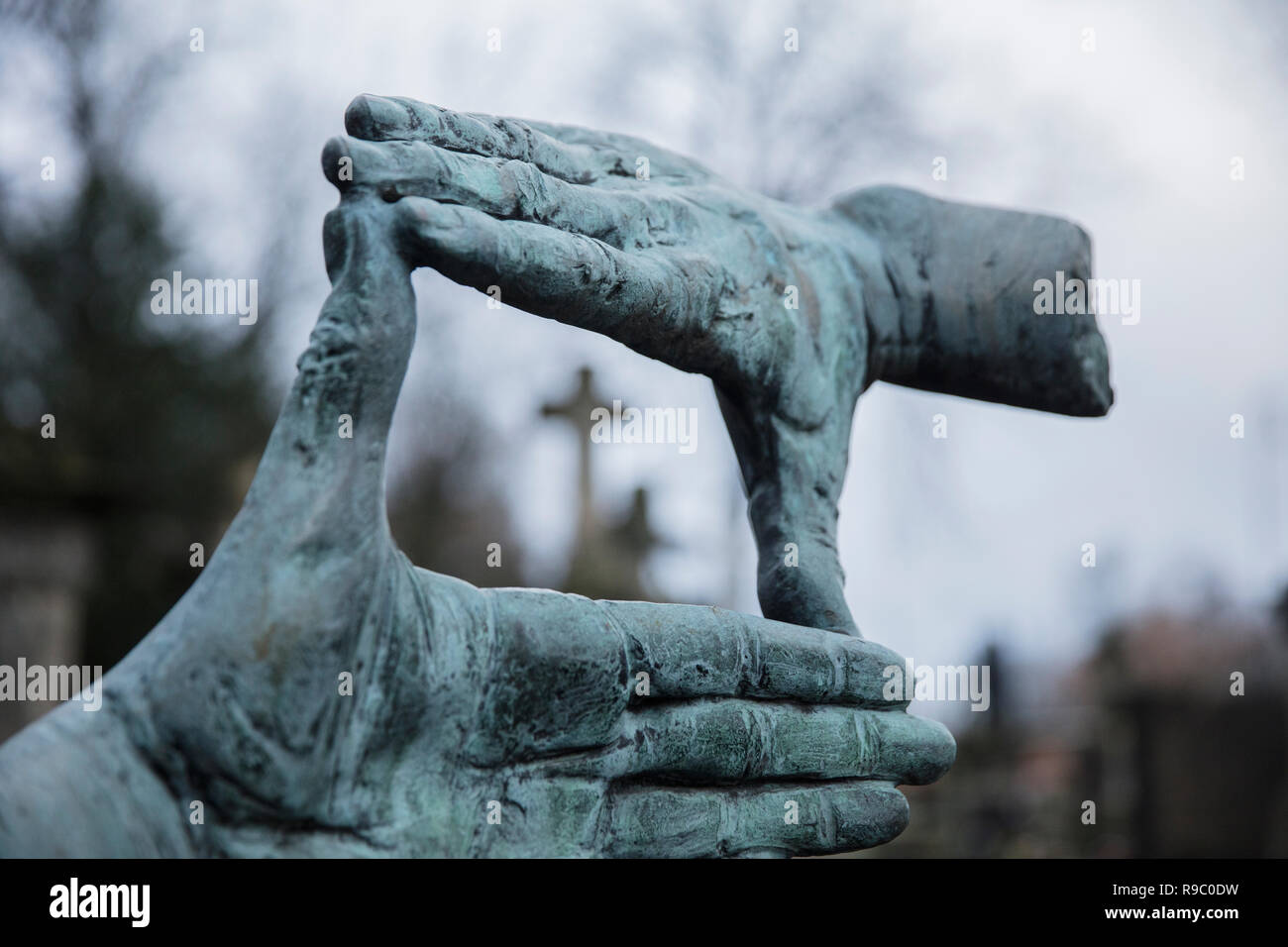 Powazki Cemetery, Warsaw, Poland, Europe, December 2018, Grave of film ...