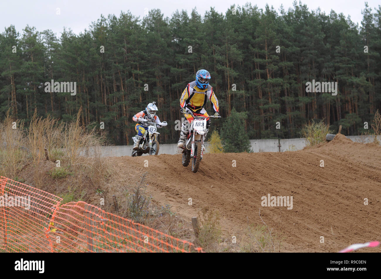 Kovrov, Russia. 4 October 2014. Motocross competitions in the sports ...