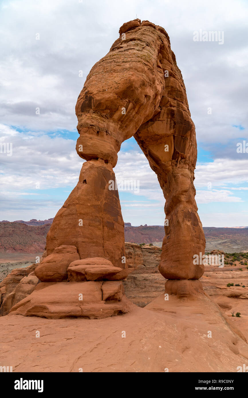 Delicate Arch, Arches National Park, Utah, USA during summer time Stock ...