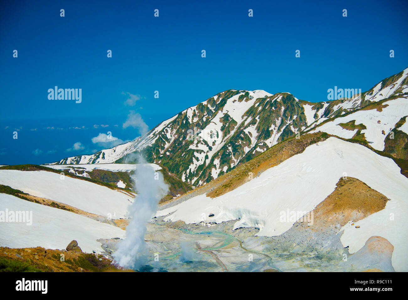 Tateyama mountains in Toyama, Japan. Toyama is one of the important ...