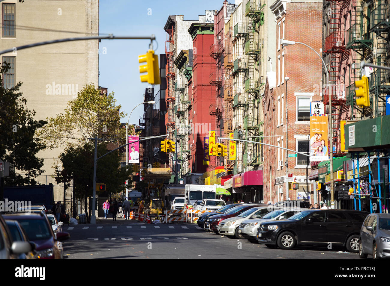 Mott street chinatown manhattan new york city hi-res stock photography ...