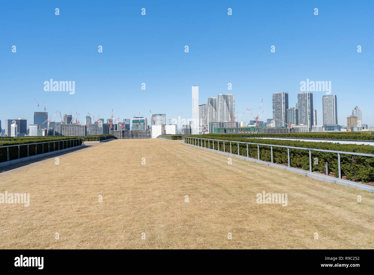 Toyosu Market rooftop garden, Koto-Ku, Tokyo, Japan Stock Photo - Alamy