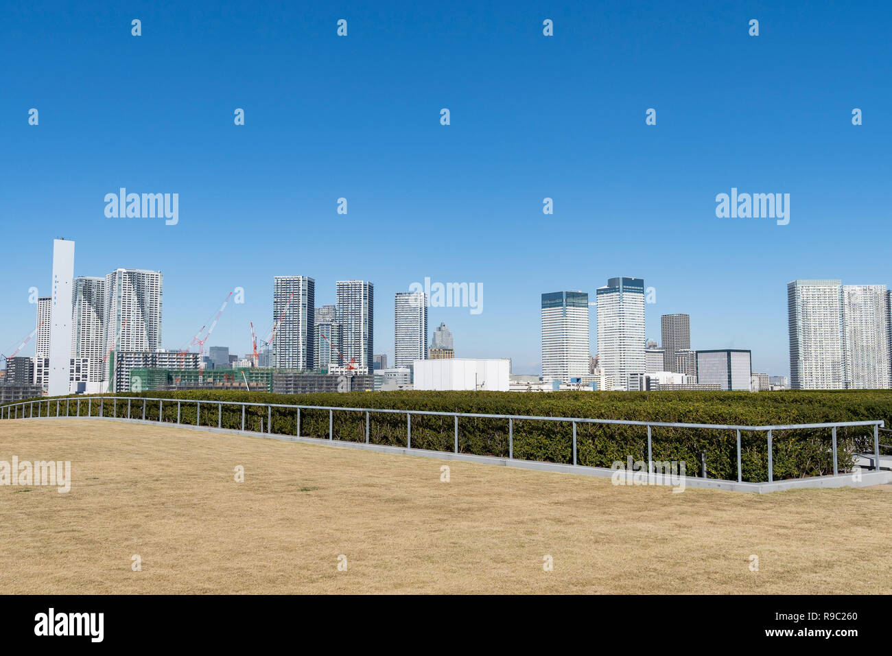 Toyosu Market rooftop garden, Koto-Ku, Tokyo, Japan Stock Photo - Alamy