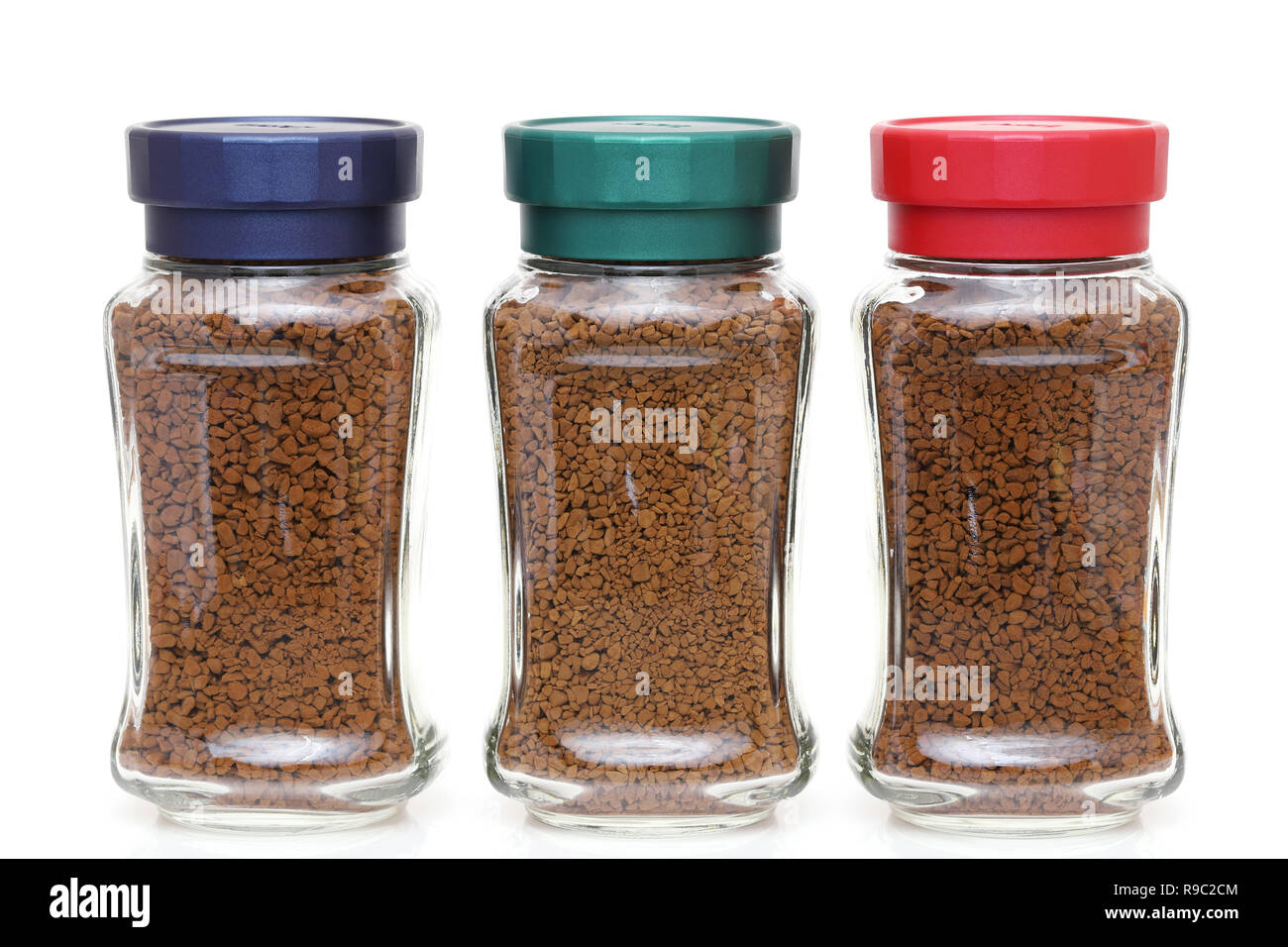 Instant coffee in glass jar isolated on white background Stock Photo ...