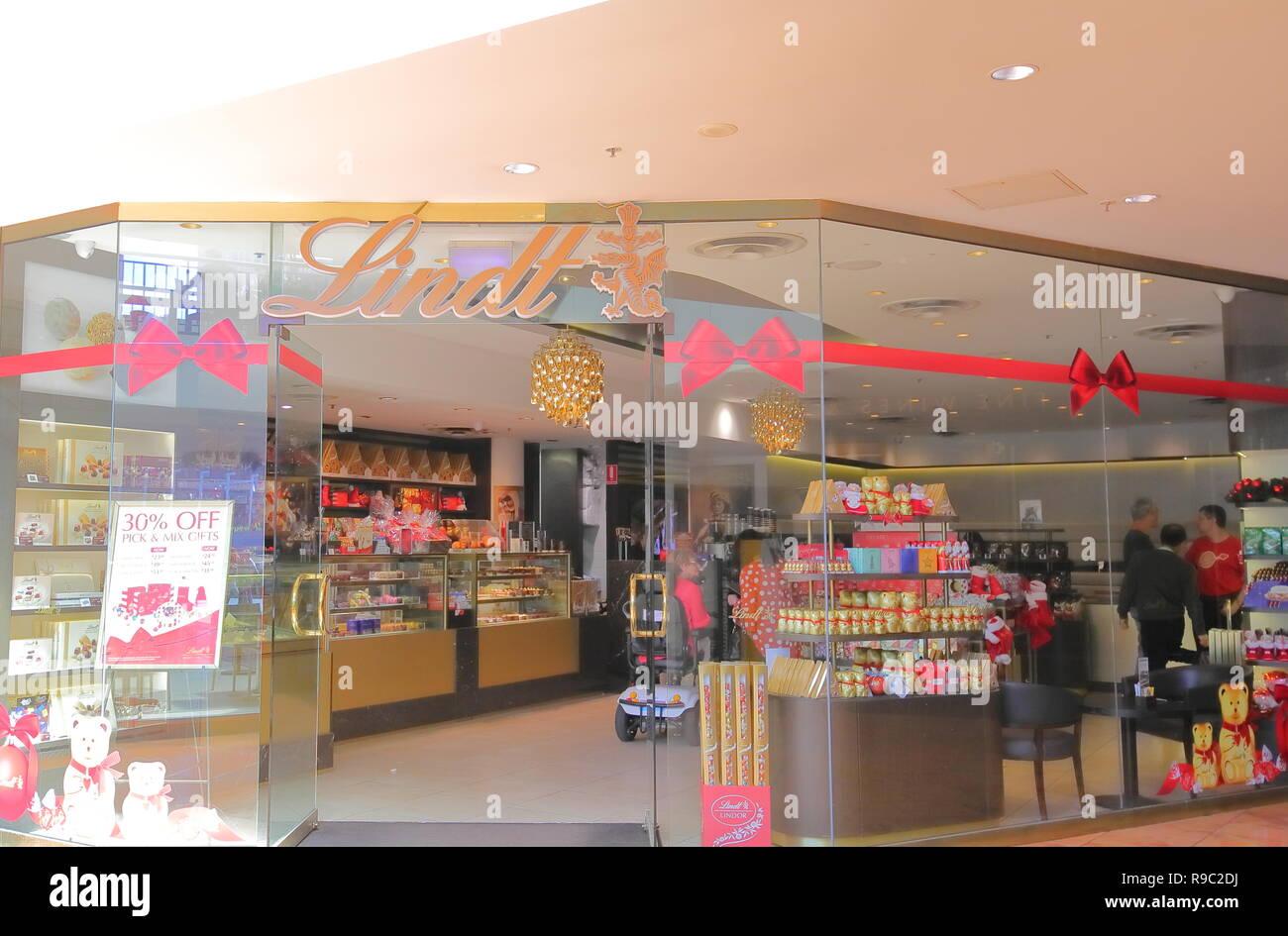 People visit Lindt in Melbourne Australia Stock Photo - Alamy