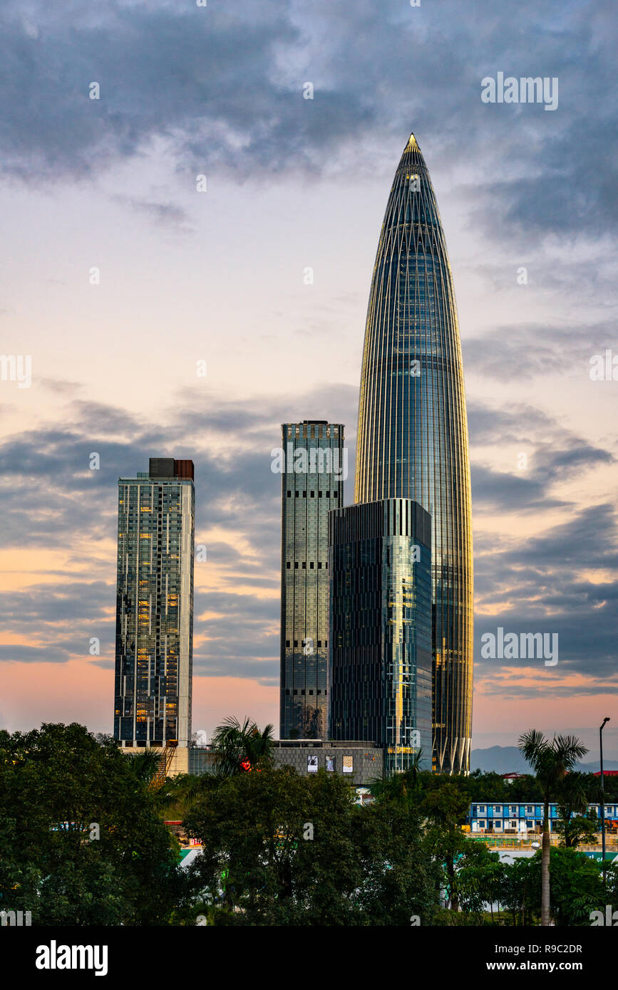 China Resources headquarters supertall skyscraper in the Houhai area of ...