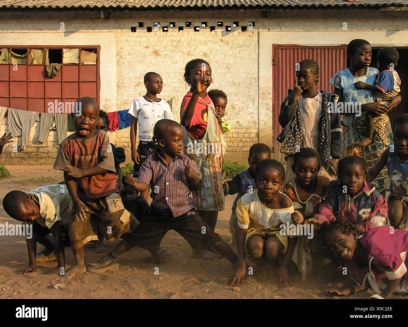 Lubumbashi, Democratic Republic of Congo, circa May 2006: Group of ...