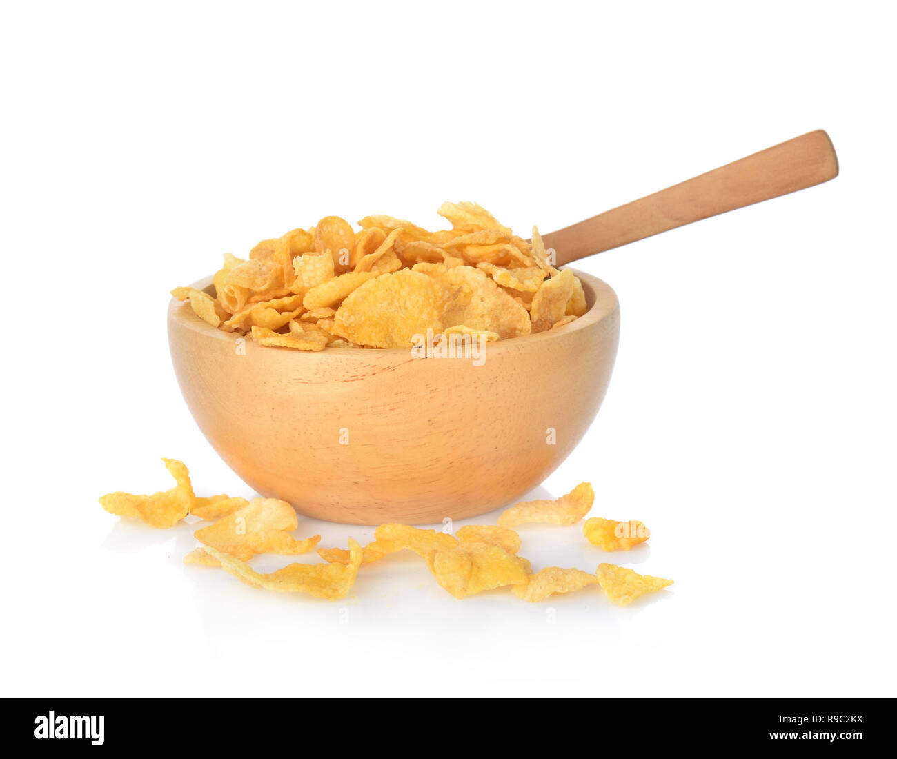 Cornflakes isolated on white background Stock Photo - Alamy