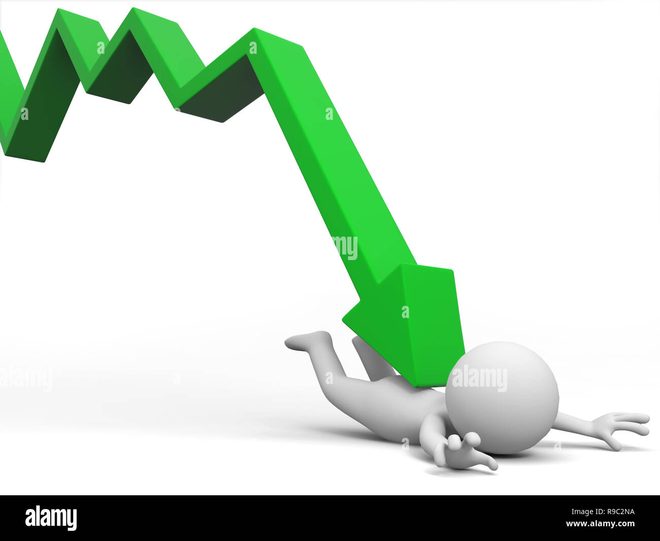 Graph arrow icon in Cut Out Stock Images & Pictures - Alamy