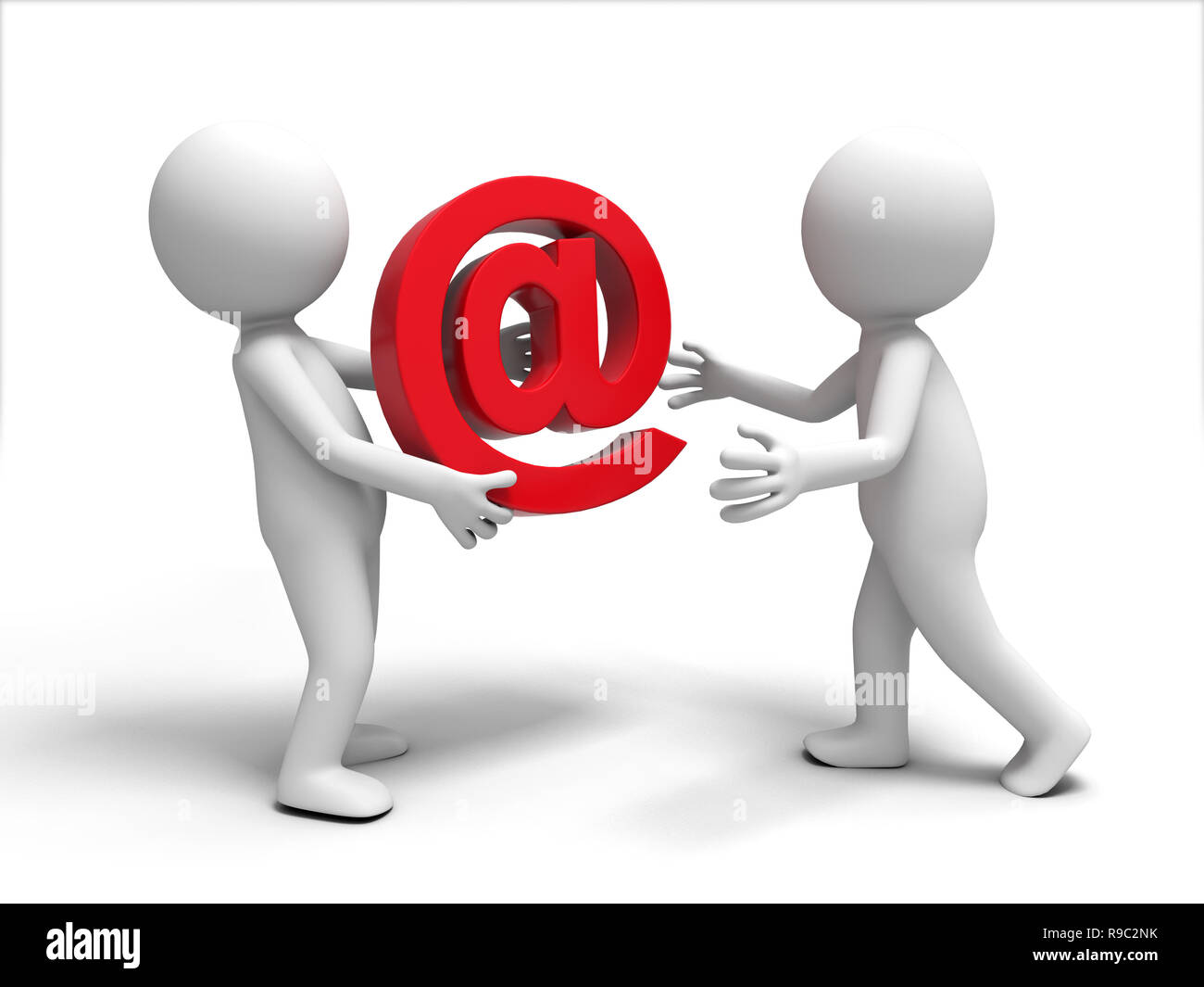 3d illustration white people mail hi-res stock photography and images ...