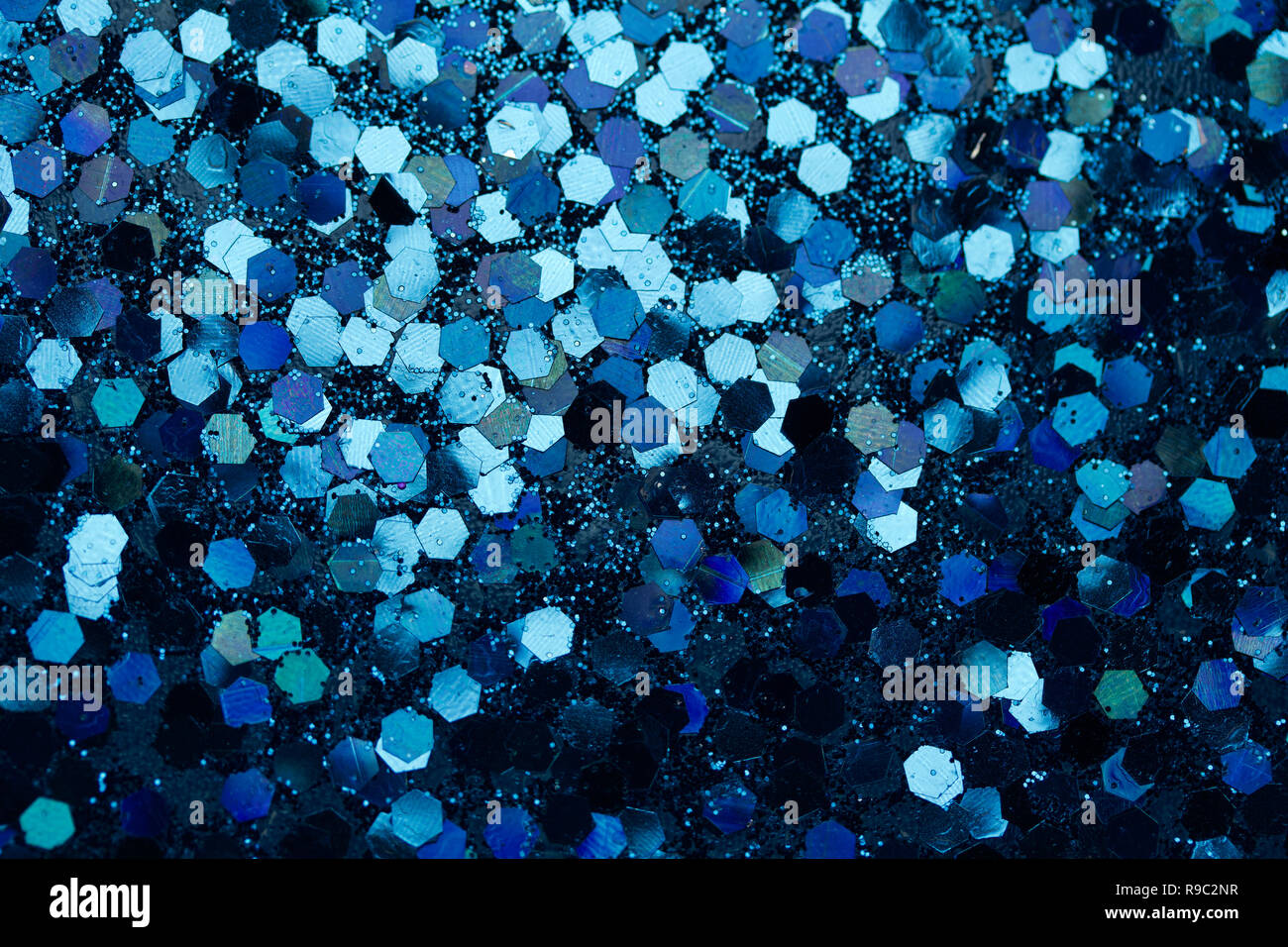 Fondo De Confeti Azul Falling Shiny Blue Confetti Stock Vector