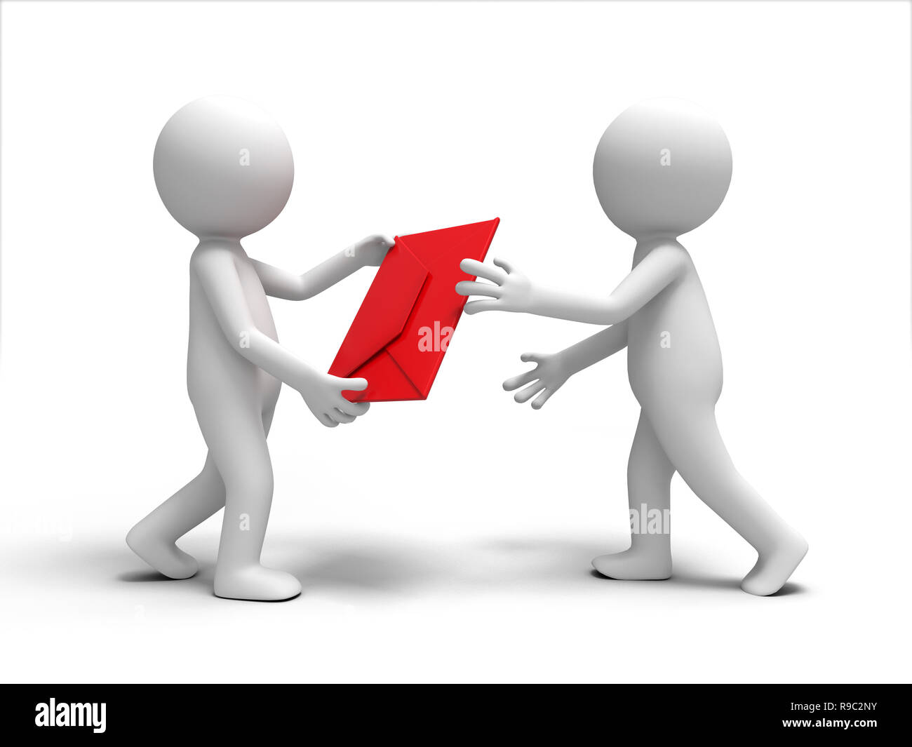 Cartoon message envelope email communication hi-res stock photography ...