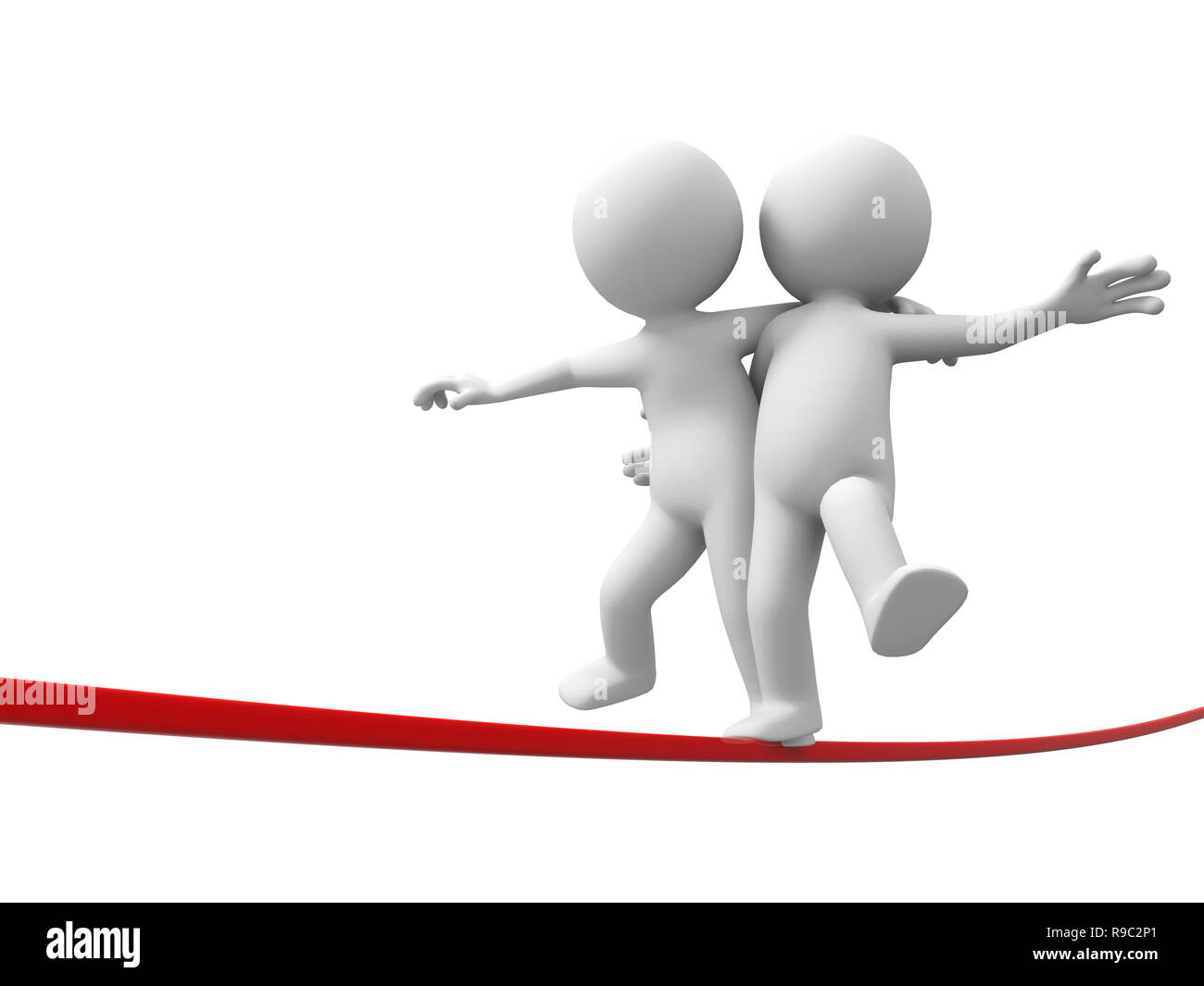 Crazy line of people Cut Out Stock Images & Pictures - Alamy