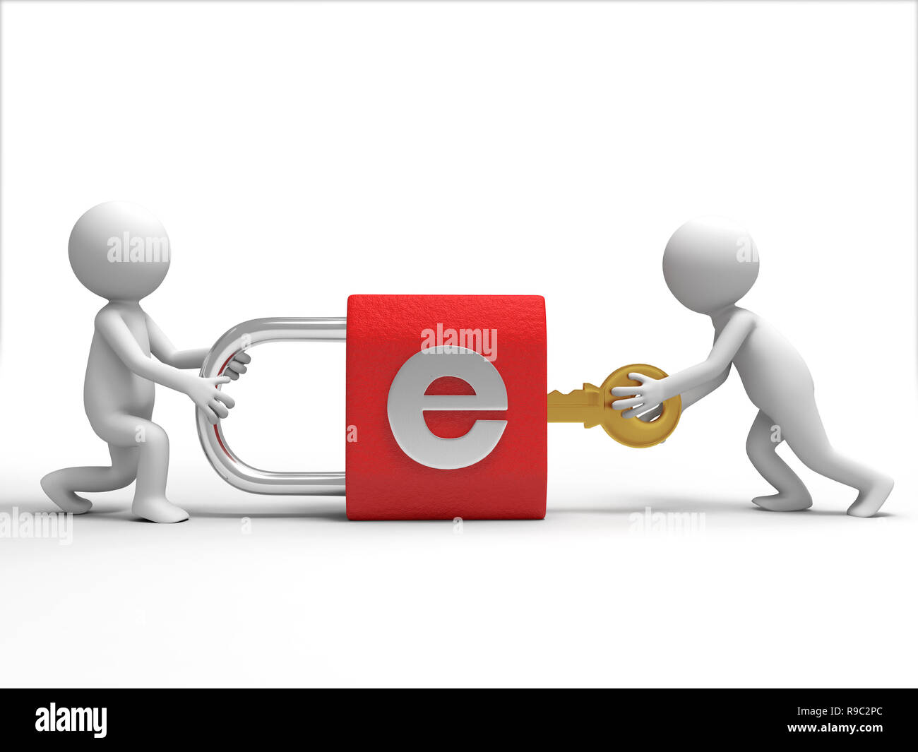 3d padlock key safety metal lock security hi-res stock photography and ...