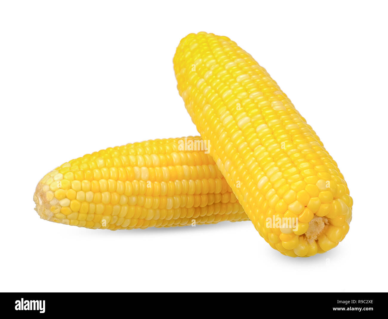 Fresh sweetcorn isolated on white with clipping path Stock Photo - Alamy