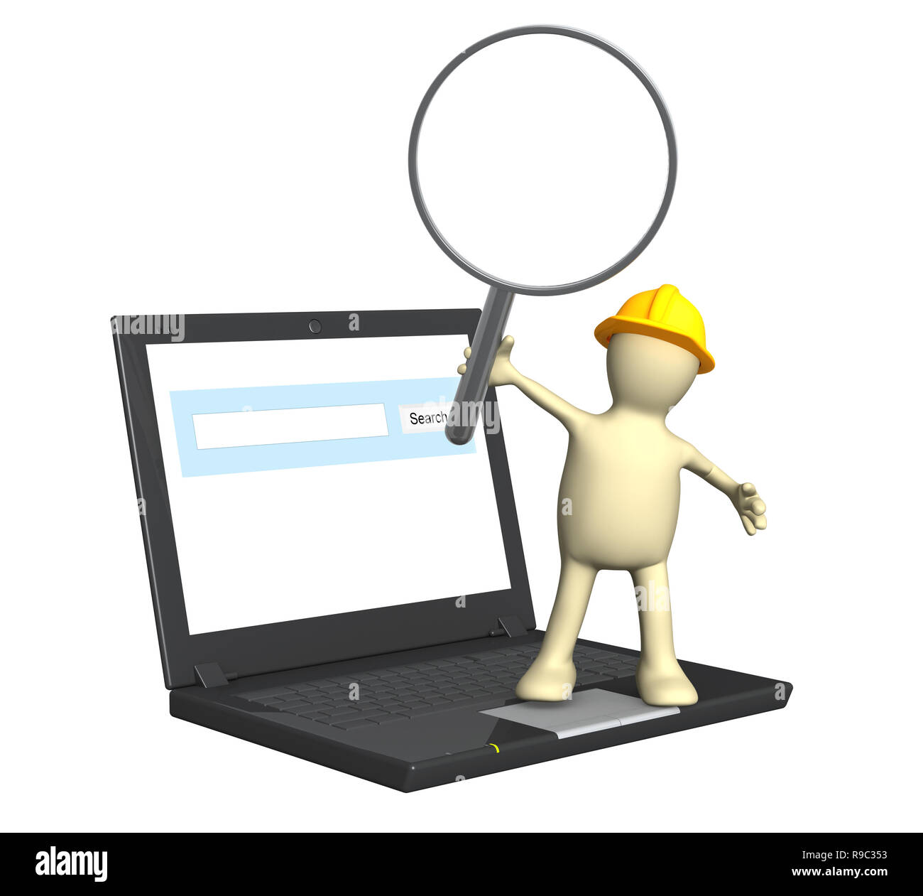 Conceptual image - information search in the Internet Stock Photo - Alamy