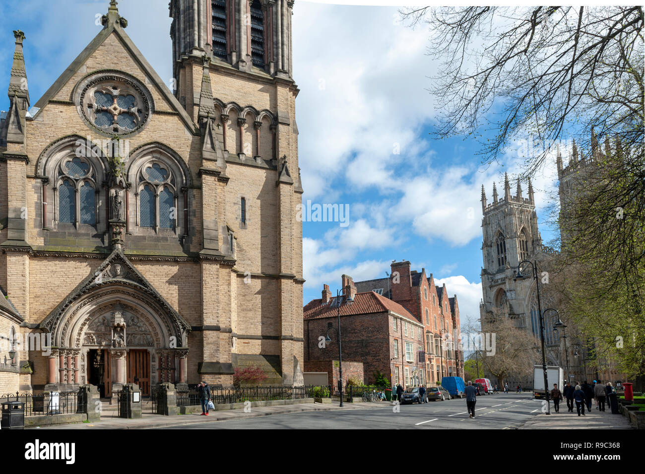 Historic building built in Gothic Revival style of Catholic Church of ...
