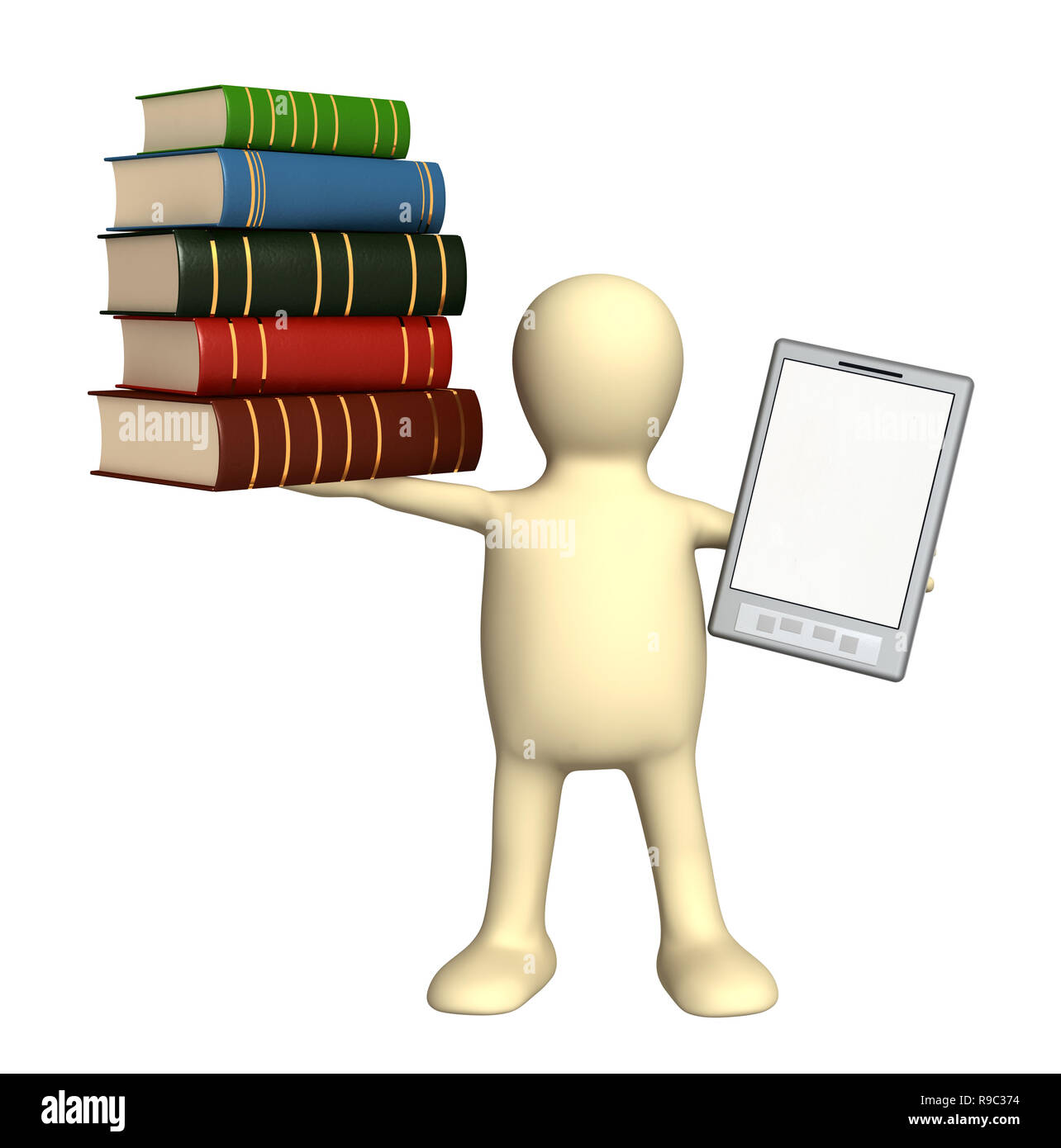 People reading digital books Cut Out Stock Images & Pictures - Alamy