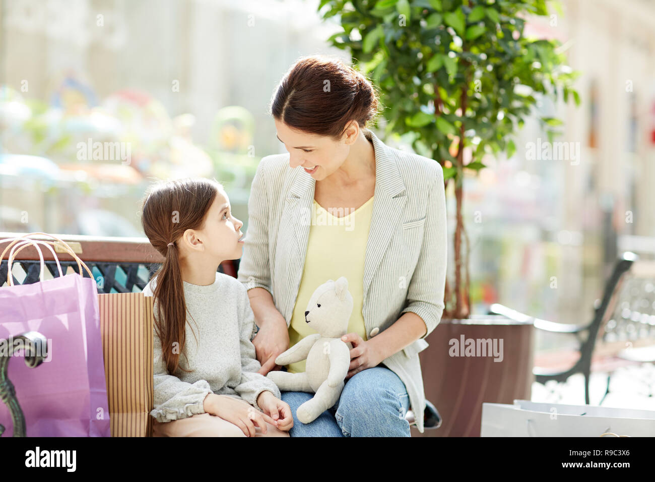 Playing with new toy Stock Photo - Alamy