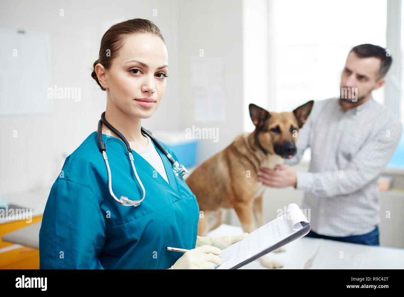 Female dog female doctor hi-res stock photography and images - Alamy