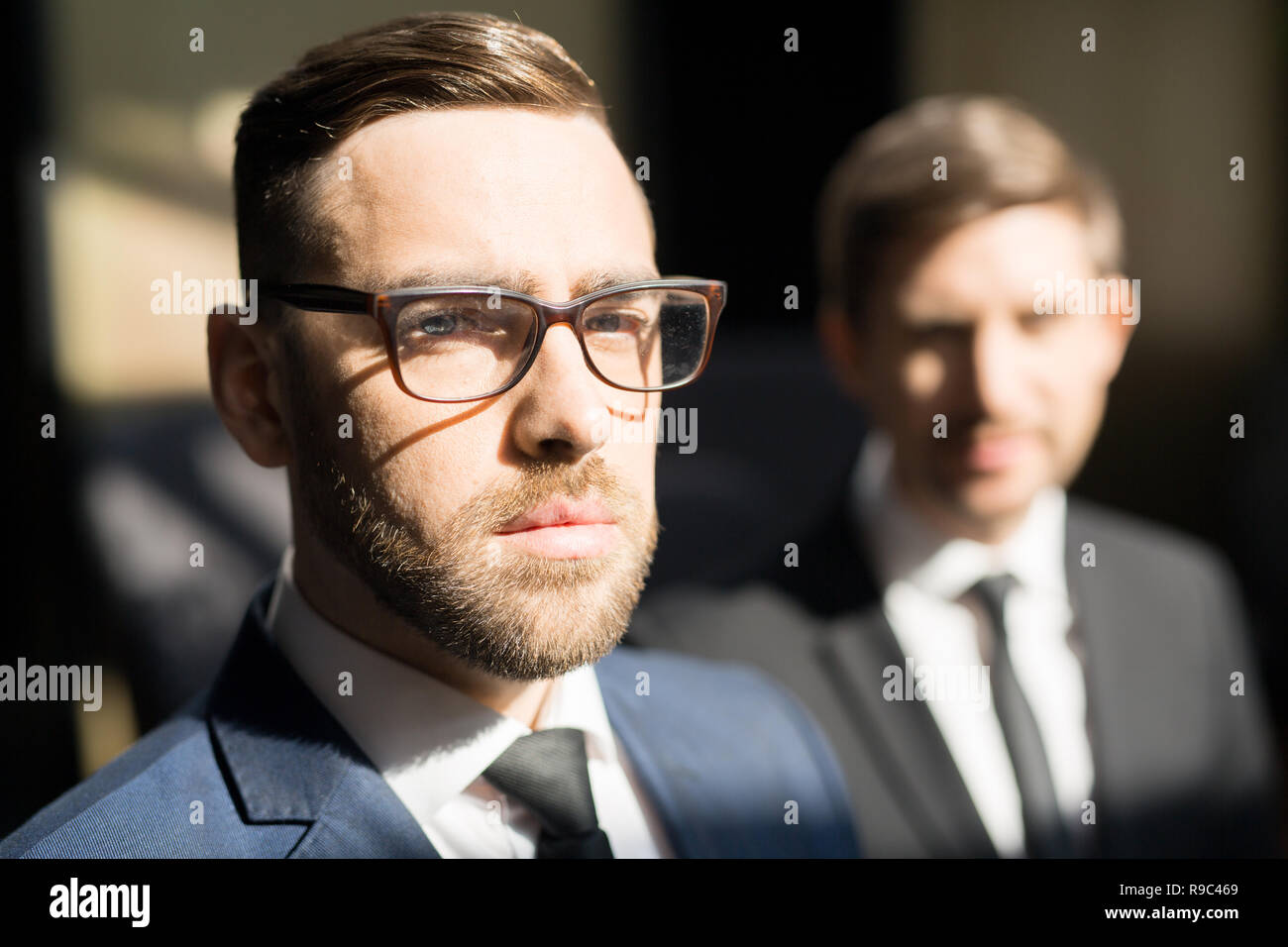 Man serious face dressed hi-res stock photography and images - Alamy