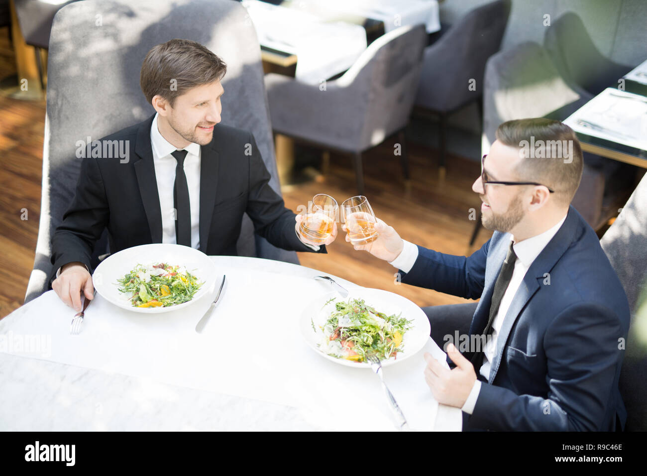 Toast by lunch Stock Photo - Alamy