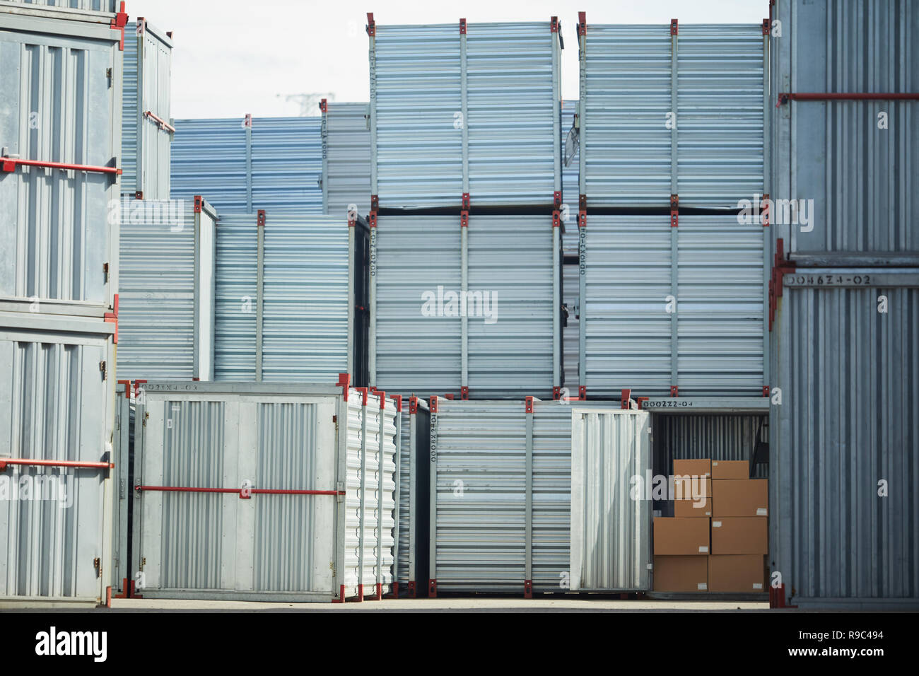 Stack of containers Stock Photo - Alamy