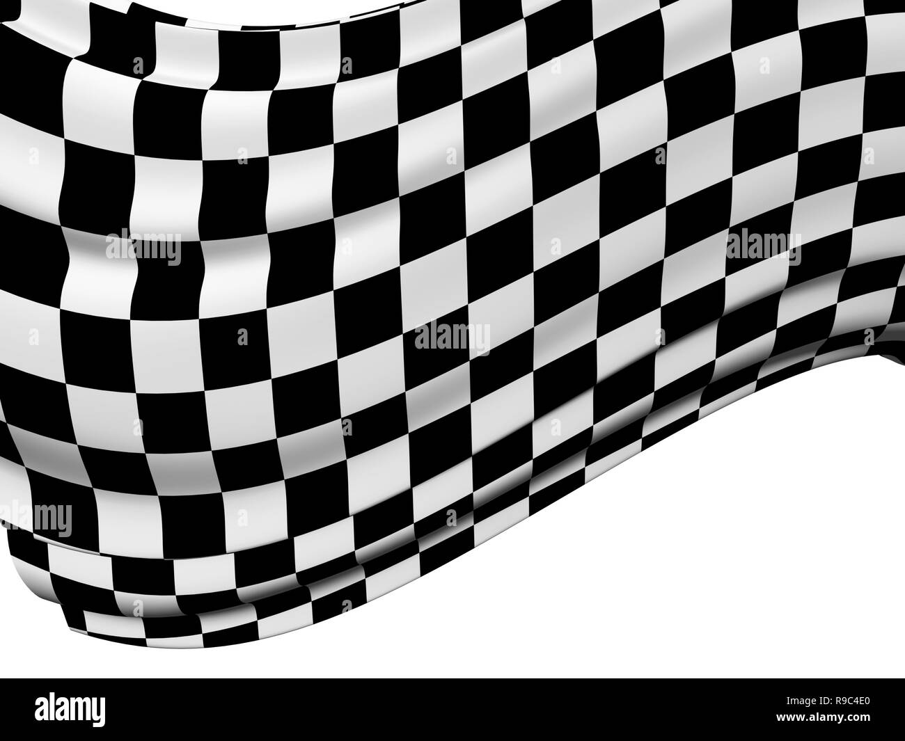 Sports background - abstract checkered flag. Isolated on white ...