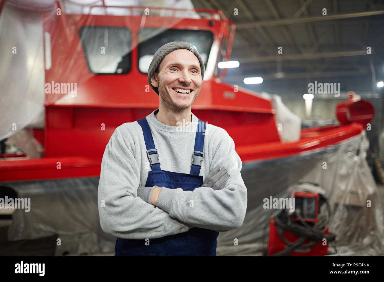 Cheerful worker hi-res stock photography and images - Alamy
