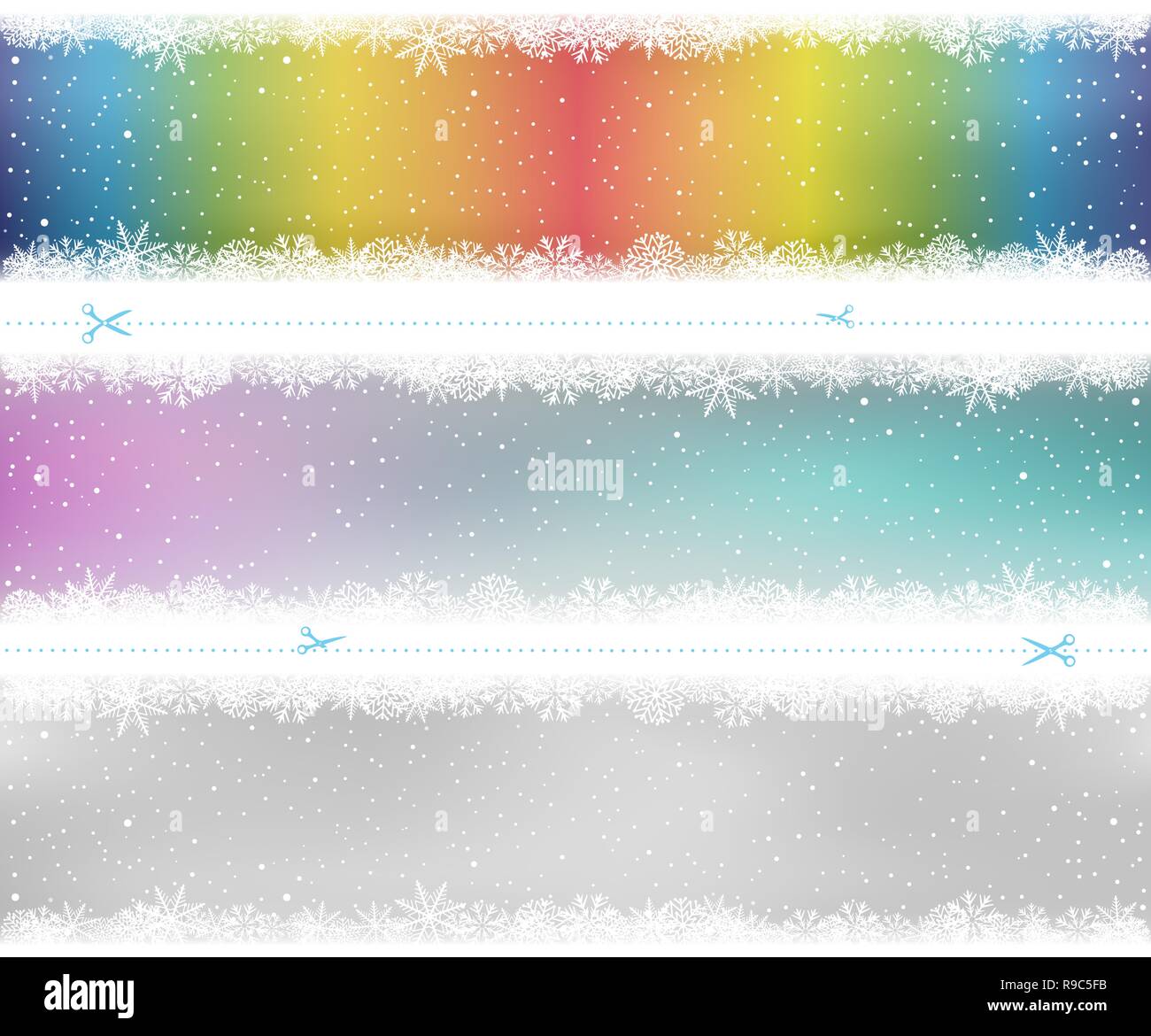 Christmas snow pattern color template Stock Vector Image & Art - Alamy