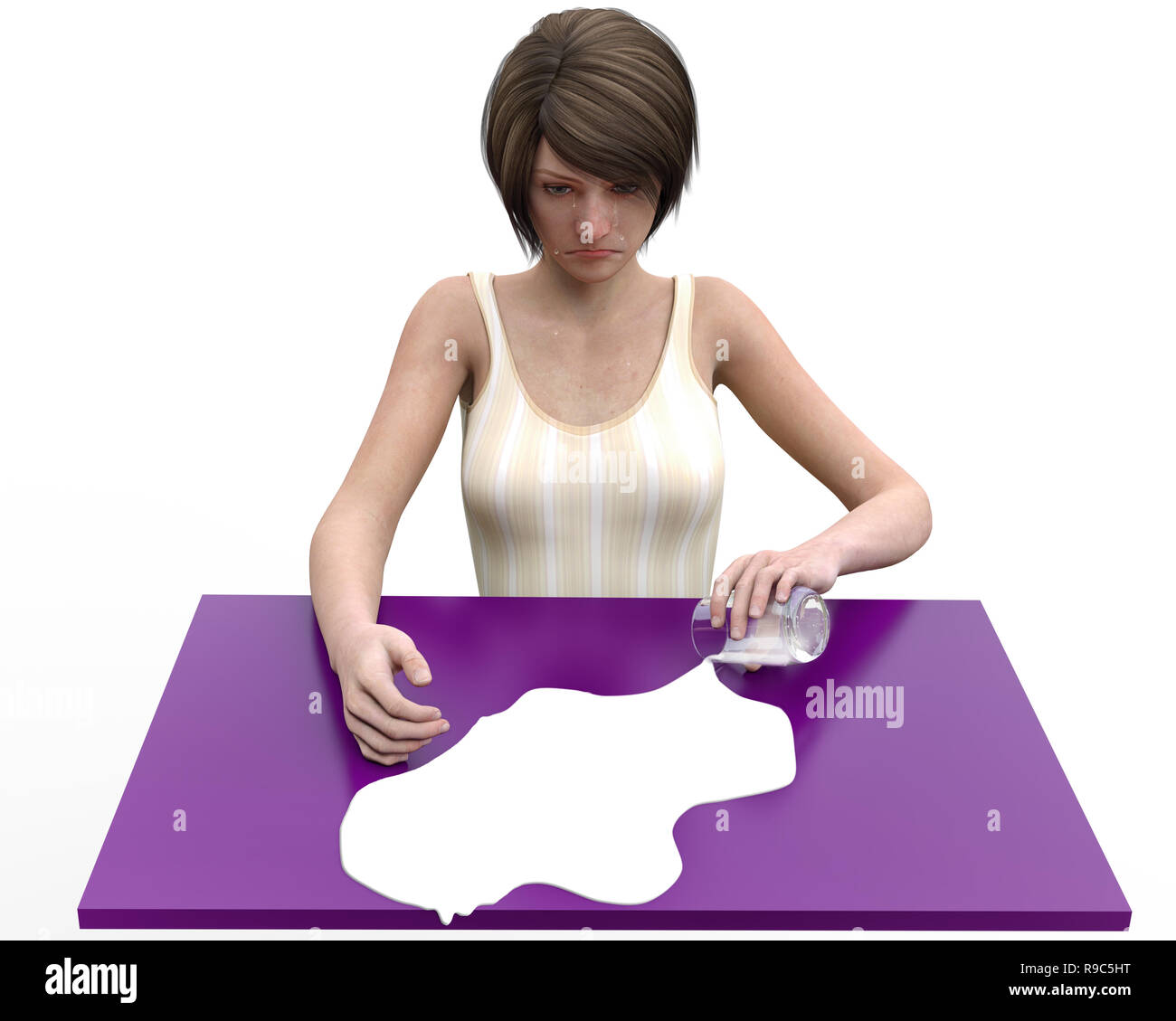 Crying over spilt milk hi-res stock photography and images - Alamy