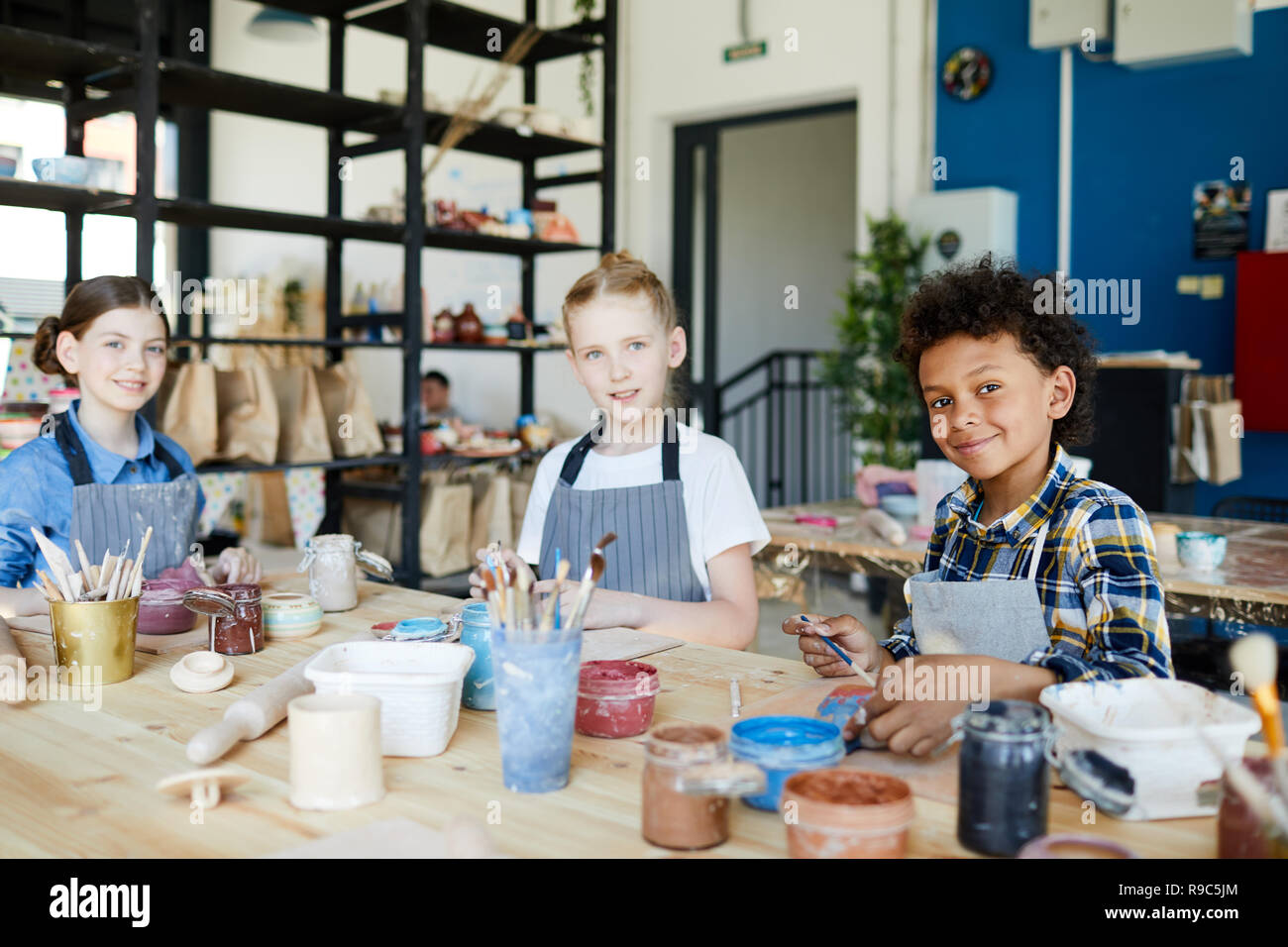 Handcraft for kids Stock Photo - Alamy