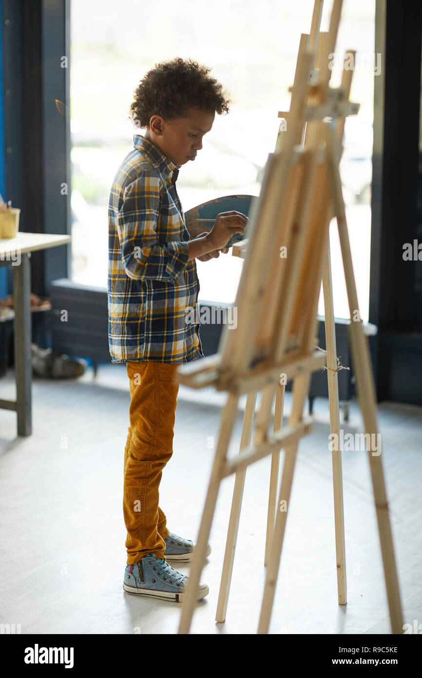 Lesson of painting Stock Photo - Alamy