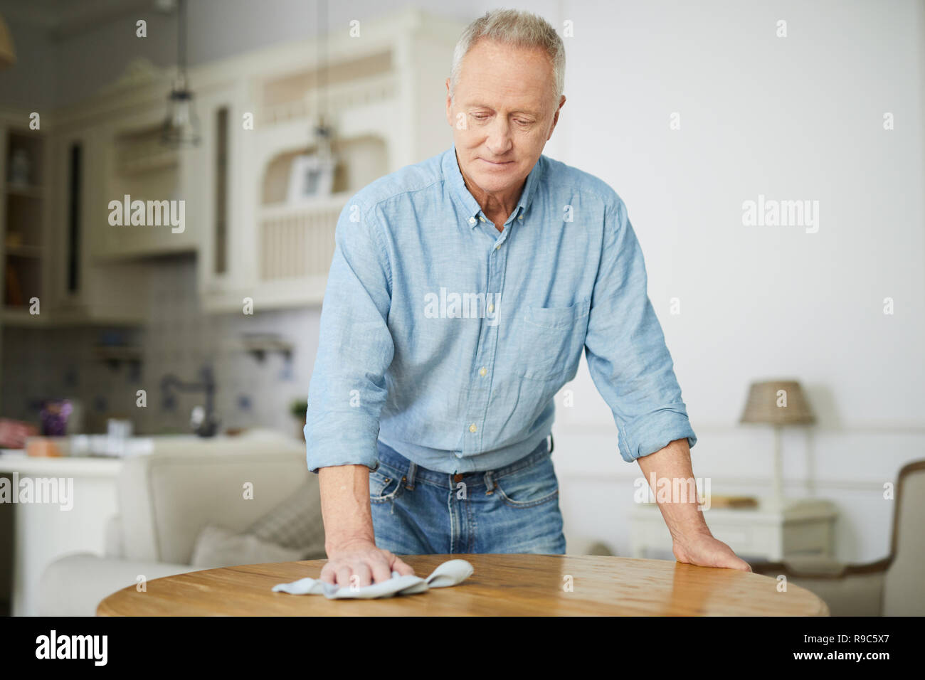 Helping with housework Stock Photo - Alamy