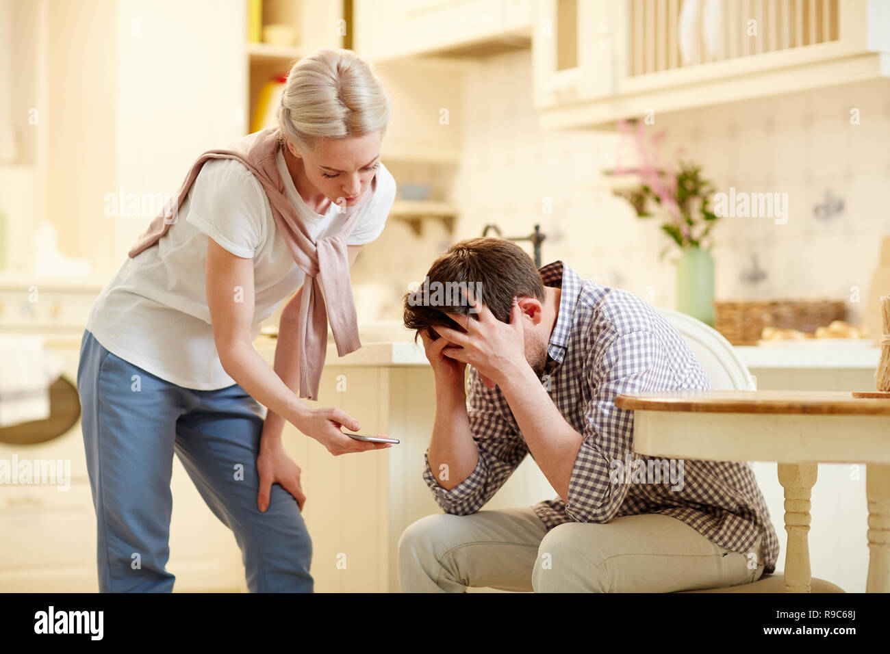 Husband and wife and jealous hi-res stock photography and images - Alamy