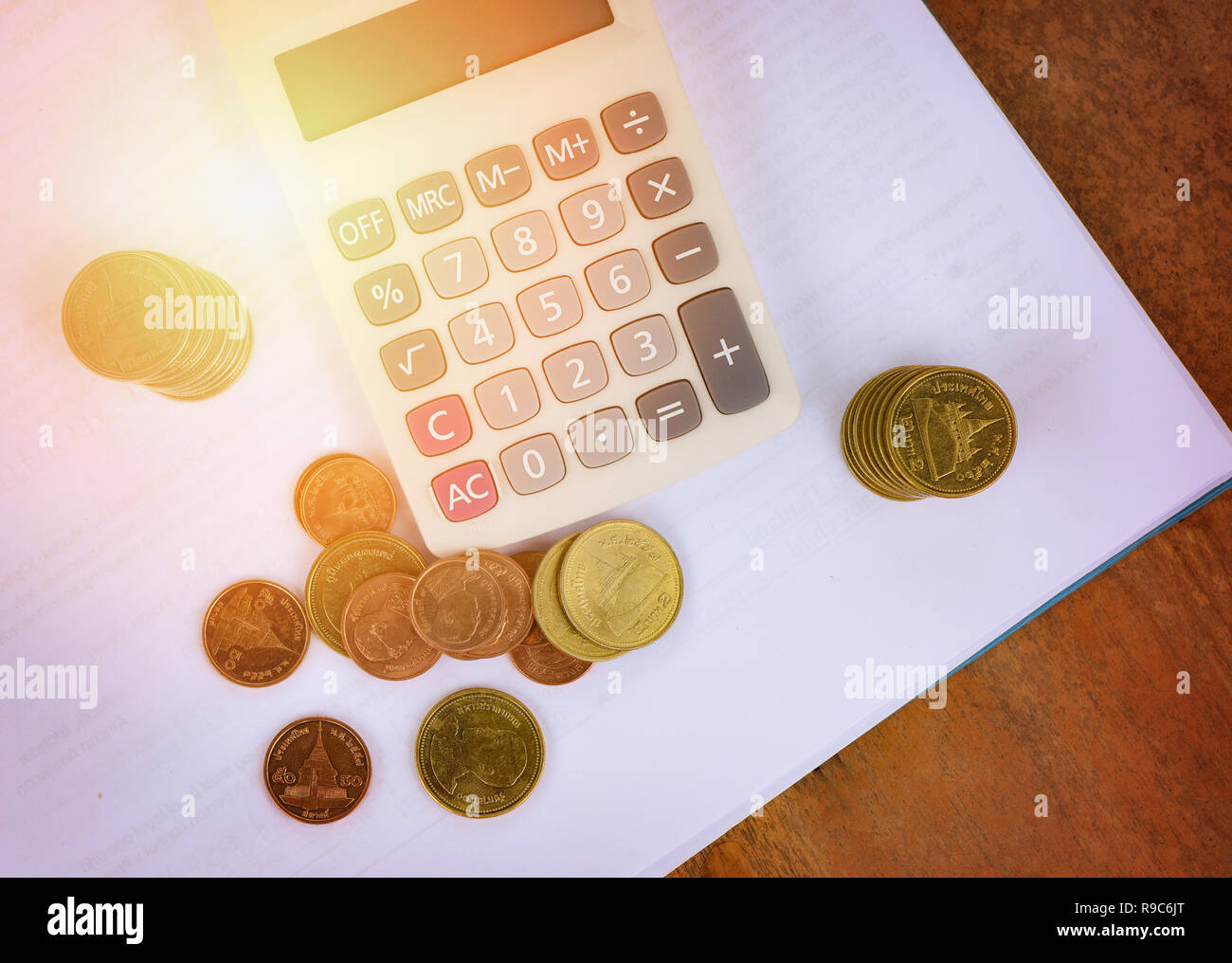 calculator money finance object business accounting concept / counting ...