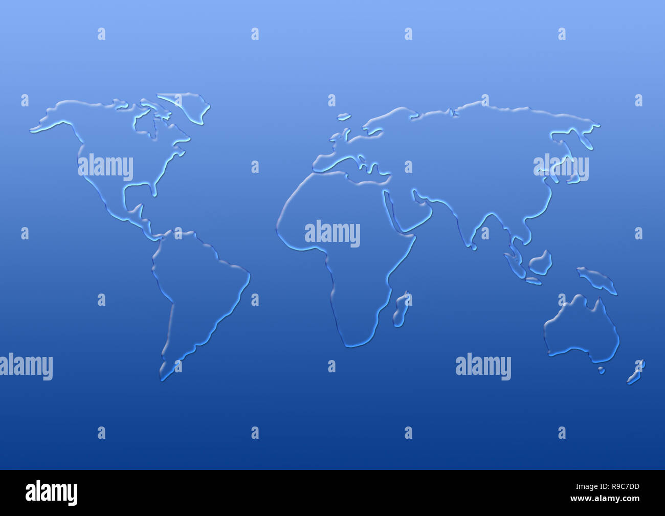 Water droplet world map hi-res stock photography and images - Alamy