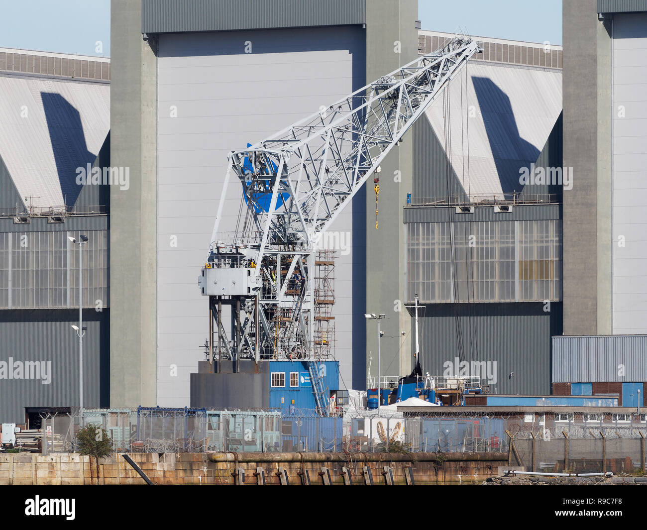 HMS Defender Type 45 warship at Plymouth Naval dockyard, A Daring class ...