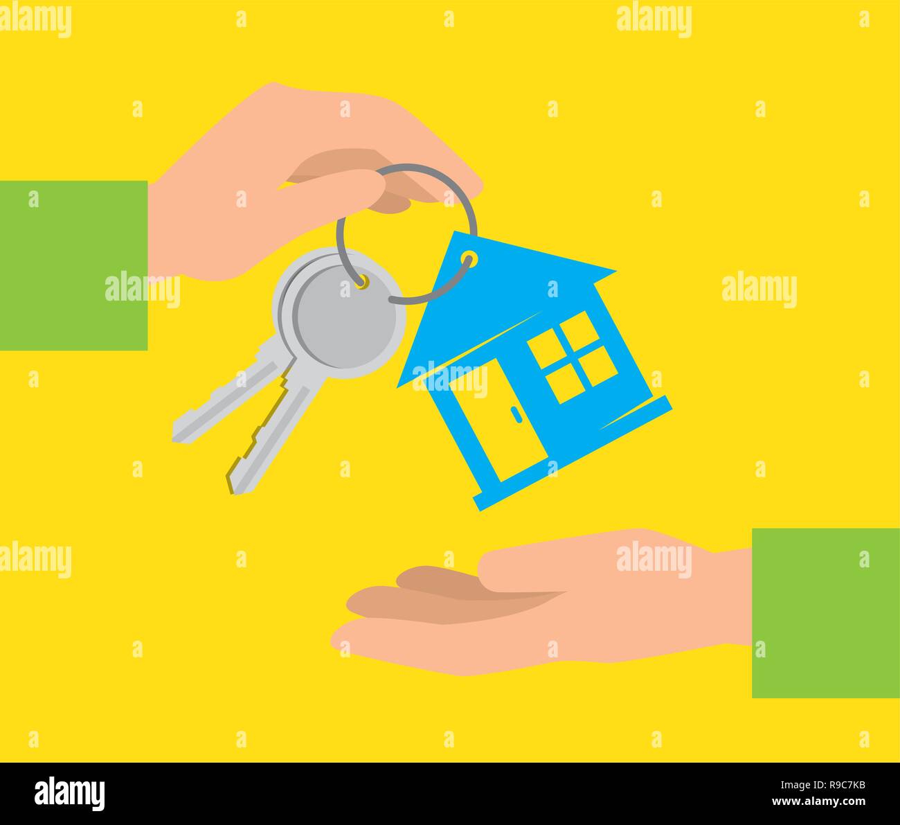 Exchange house keys Stock Vector Images - Alamy