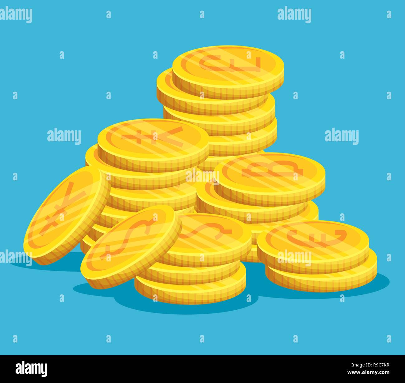 digital bitcoin electronic exchange currency Stock Vector Image & Art ...